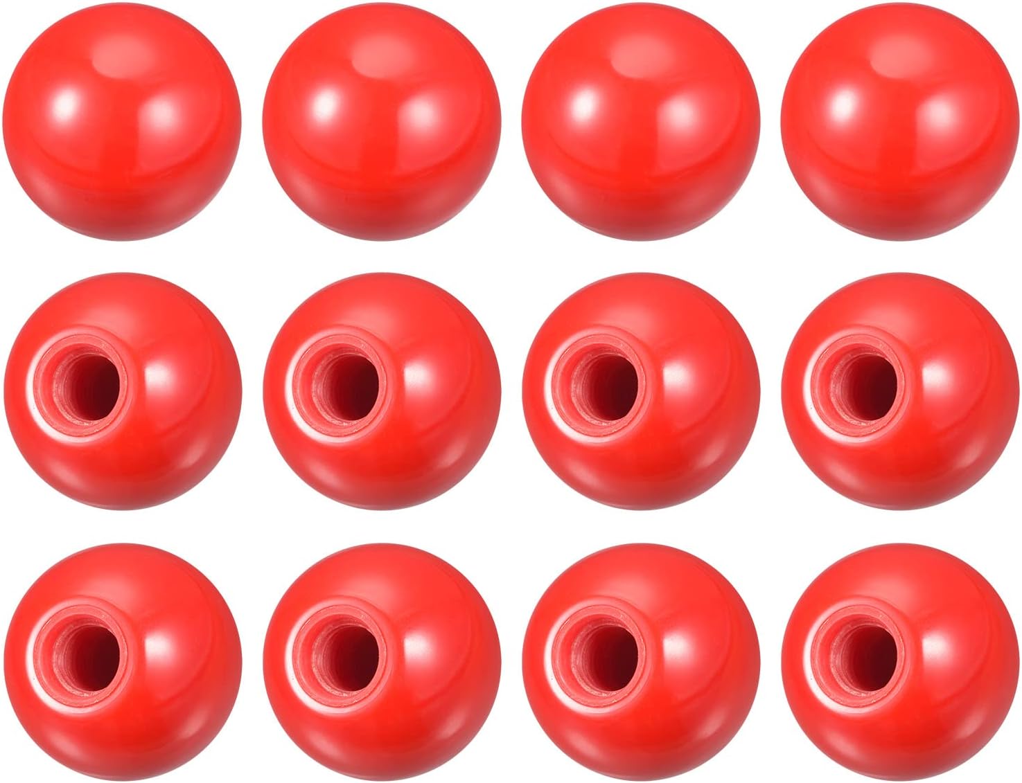 Amazon.com: uxcell 12Pcs Threaded Ball Knobs, M12 Female Thread ...