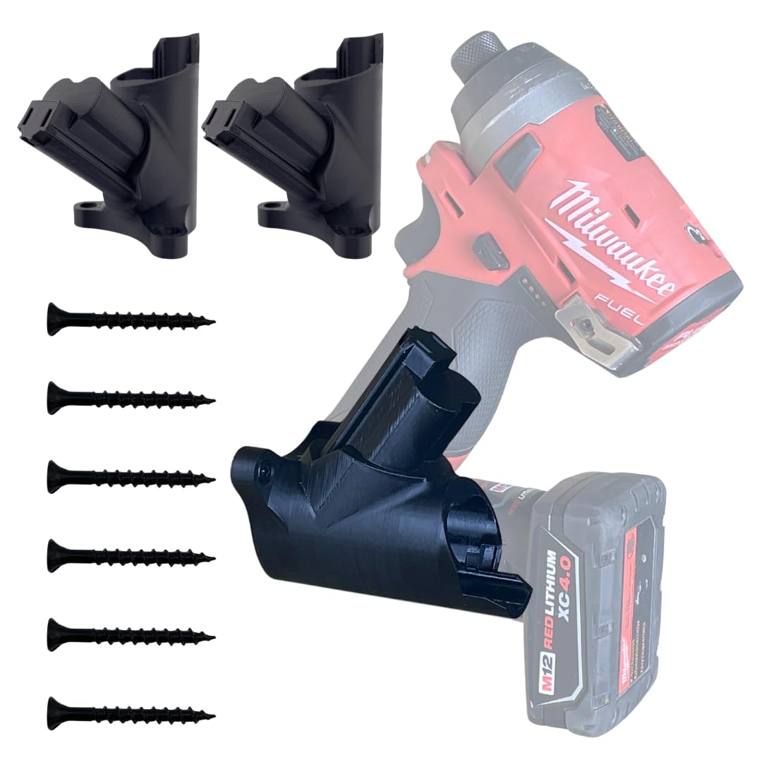 Generic Set of 2 | Milwaukee M12 2-in-1 Battery and Tool Wall Mount ...