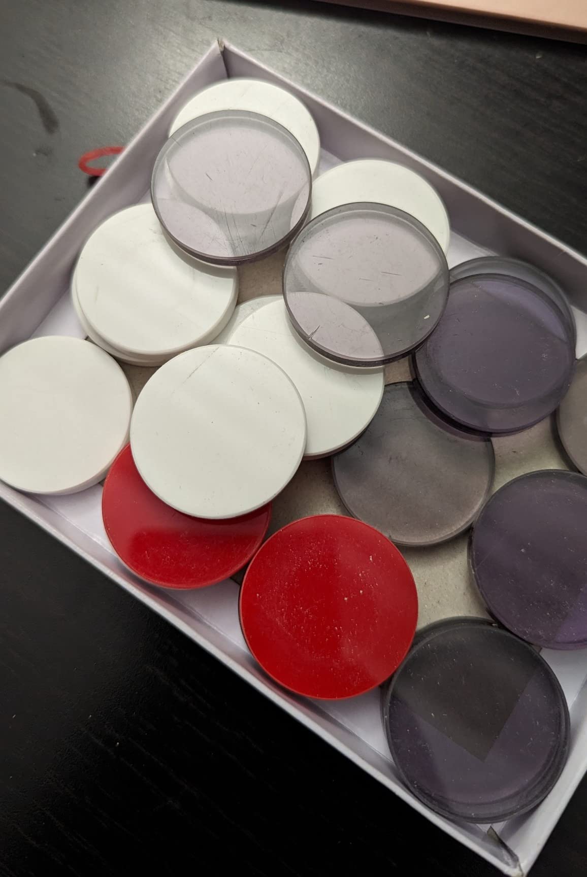 Amazon.com: Acrylic 6mm Carrom Coins Board Game with Two Printed ...