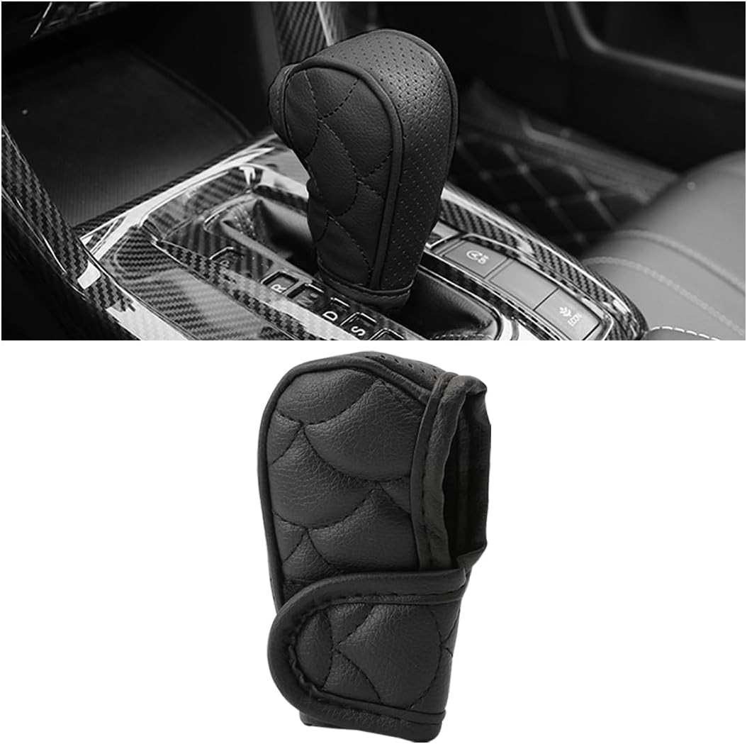 Amazon.com: Bittwee Car Gear Shift Cover, Waterproof PU Leather Manual ...