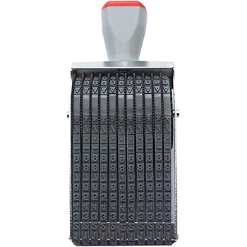 9 Digits Roller Stamp 10 Digits & 26 Alphabet Rolling Stamp ...