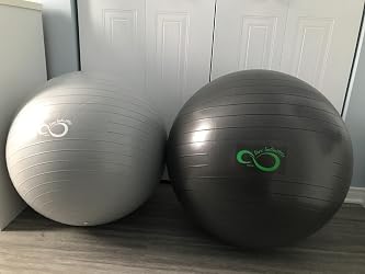 Exercise Ball (55cm-85cm) Extra Thick Professional Grade Balance ...