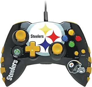 Xbox 360 NFL Pittsburgh Steelers Controller : Amazon.co.uk: PC & Video ...