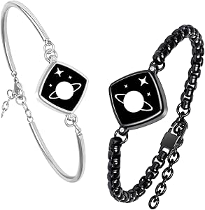 Amazon.com: Long Distance Touch Bracelets Jewelry Set, Remote Smart ...