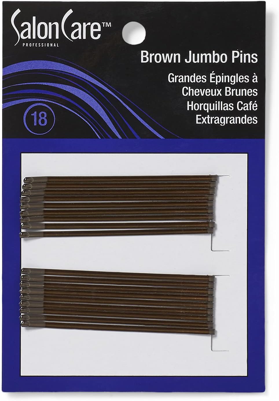 Amazon.com : Salon Care Brown Professional Jumbo Pins Brown : Beauty ...