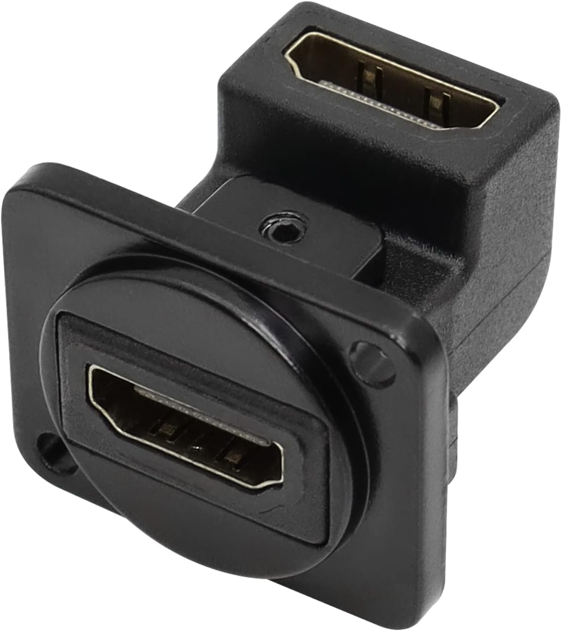 Amazon.com: QIANRENON HDMI Panel Mount Adapter Female to Female Right ...