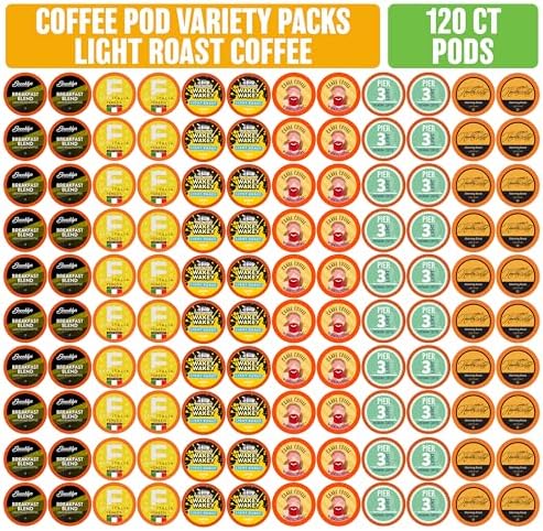 Amazon.com: Coffee Pod Variety Packs Light Roast Sampler, Assorted ...