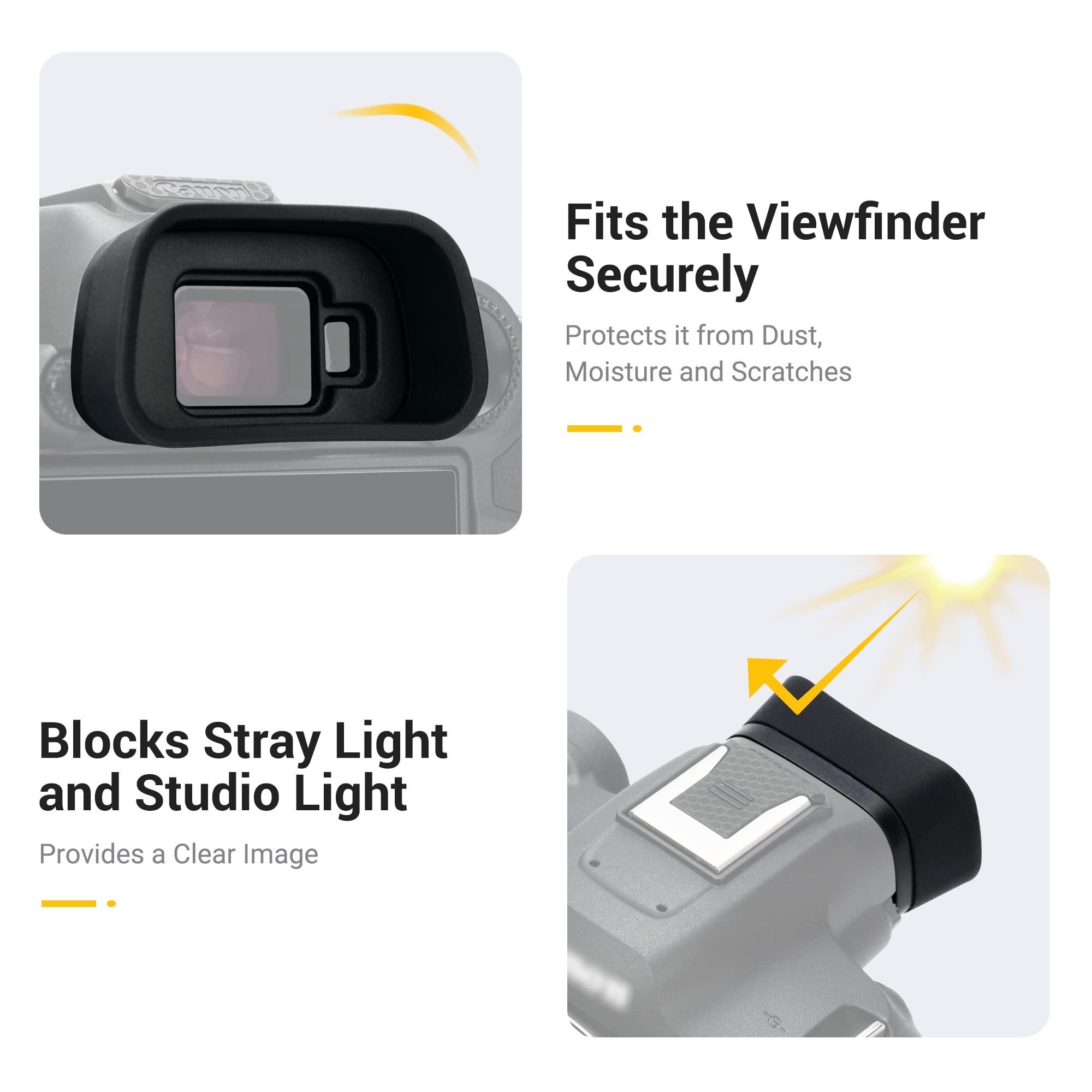 Snapklik.com : EOS R7 Eyecup Eyepiece, Extended Soft Silicon Camera Eye Cup Viewfinder Eyeshade ...