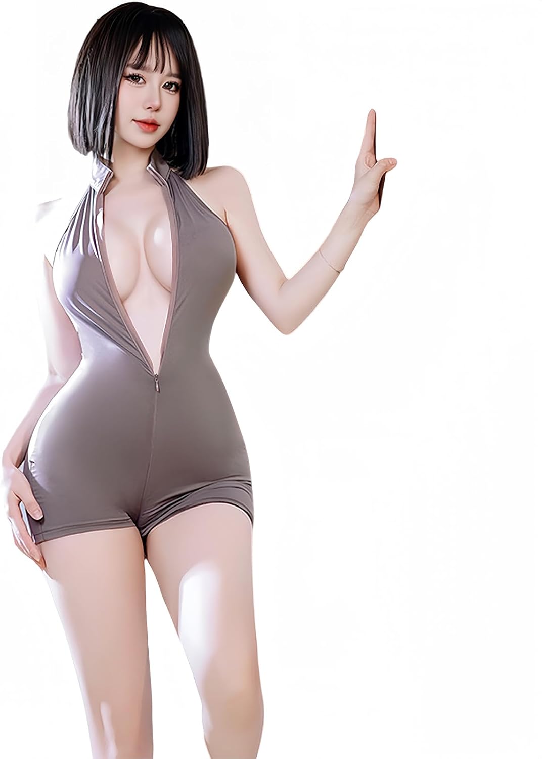 Amazon.co.jp: [SENMHS] スク水 コスプレ セクシー オープンクロッチ ランジェリー スクール水着 ハイレグ レオタード レースクイーン 体操着 過激 タイト 超光沢 極薄 ...