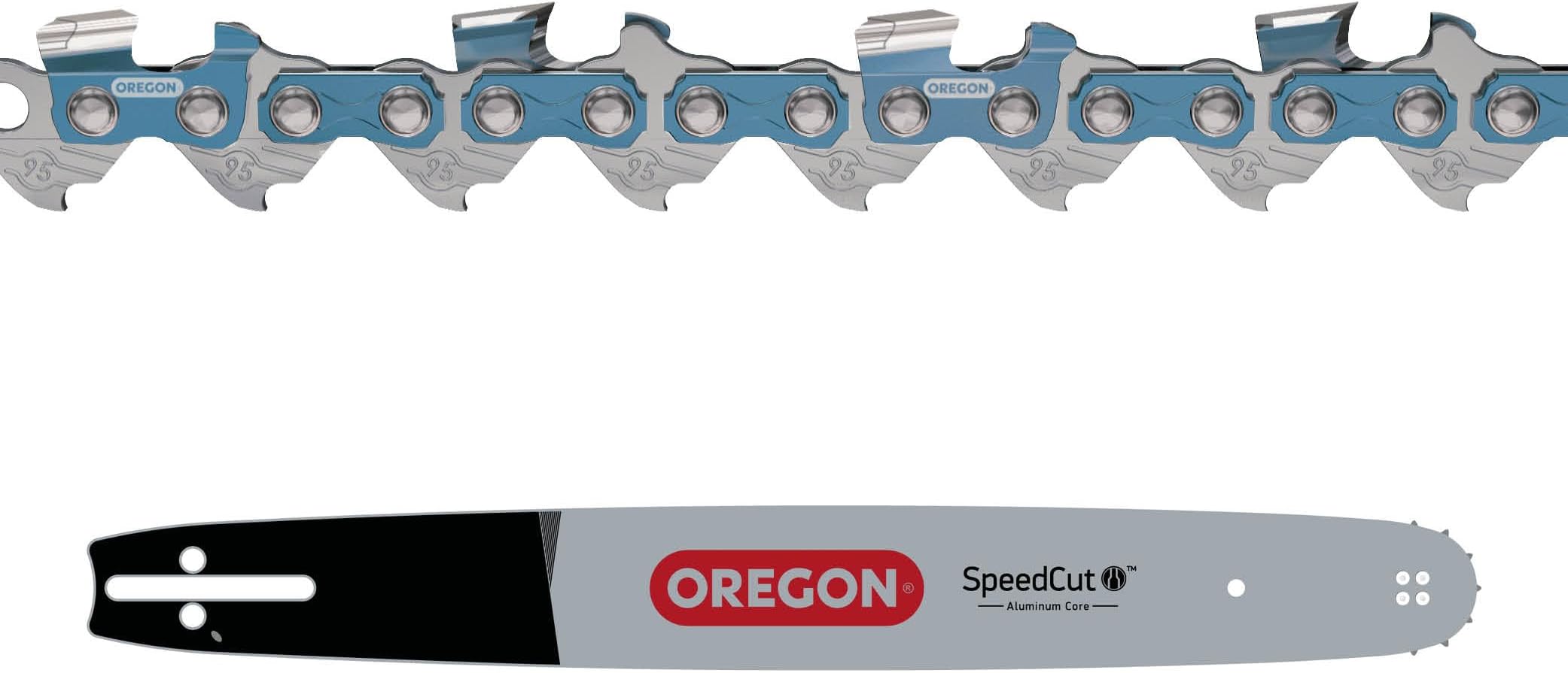Oregon Chaîne et Guide de Tronçonneuse - Chaine .325", 0.50 pouces (1 ...