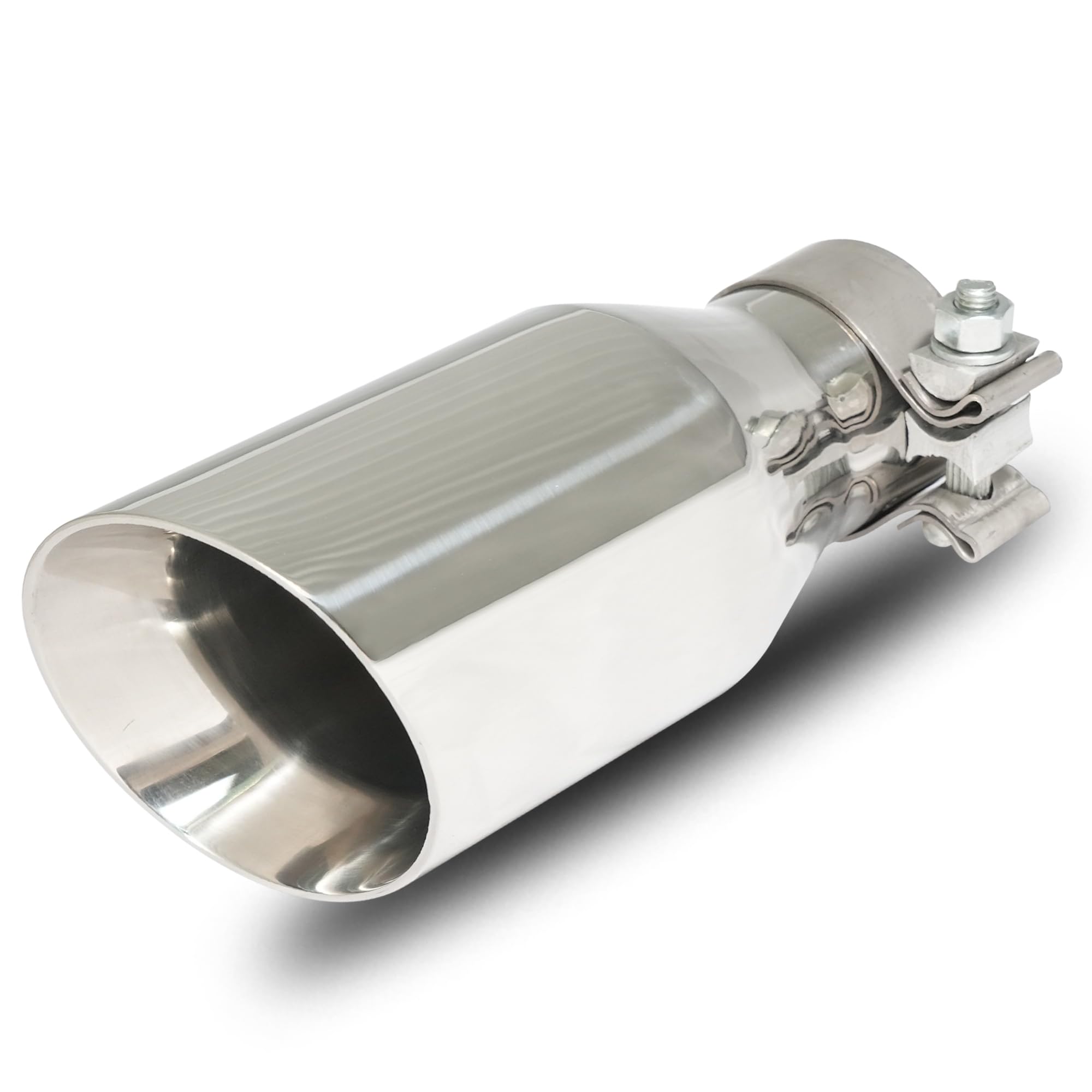 Amazon.com: 2.5 inch inlet to 4.0 inch Outlet Exhaust Tip 9 inch ...