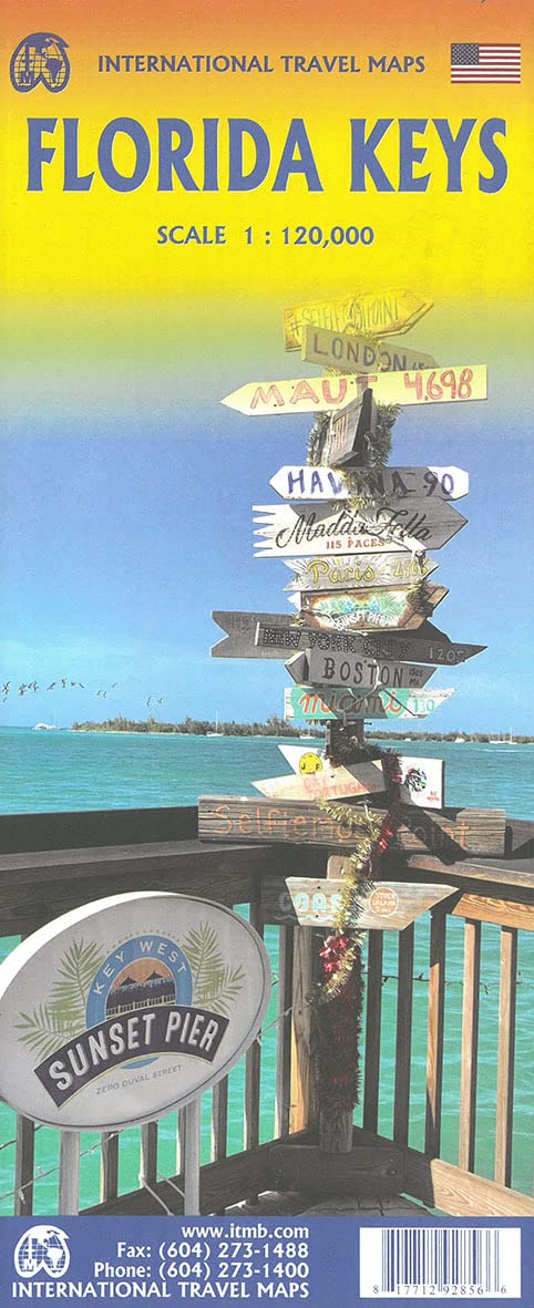 Florida Keys Travel Reference Map 1:120K: ITMB Publishing LTD ...
