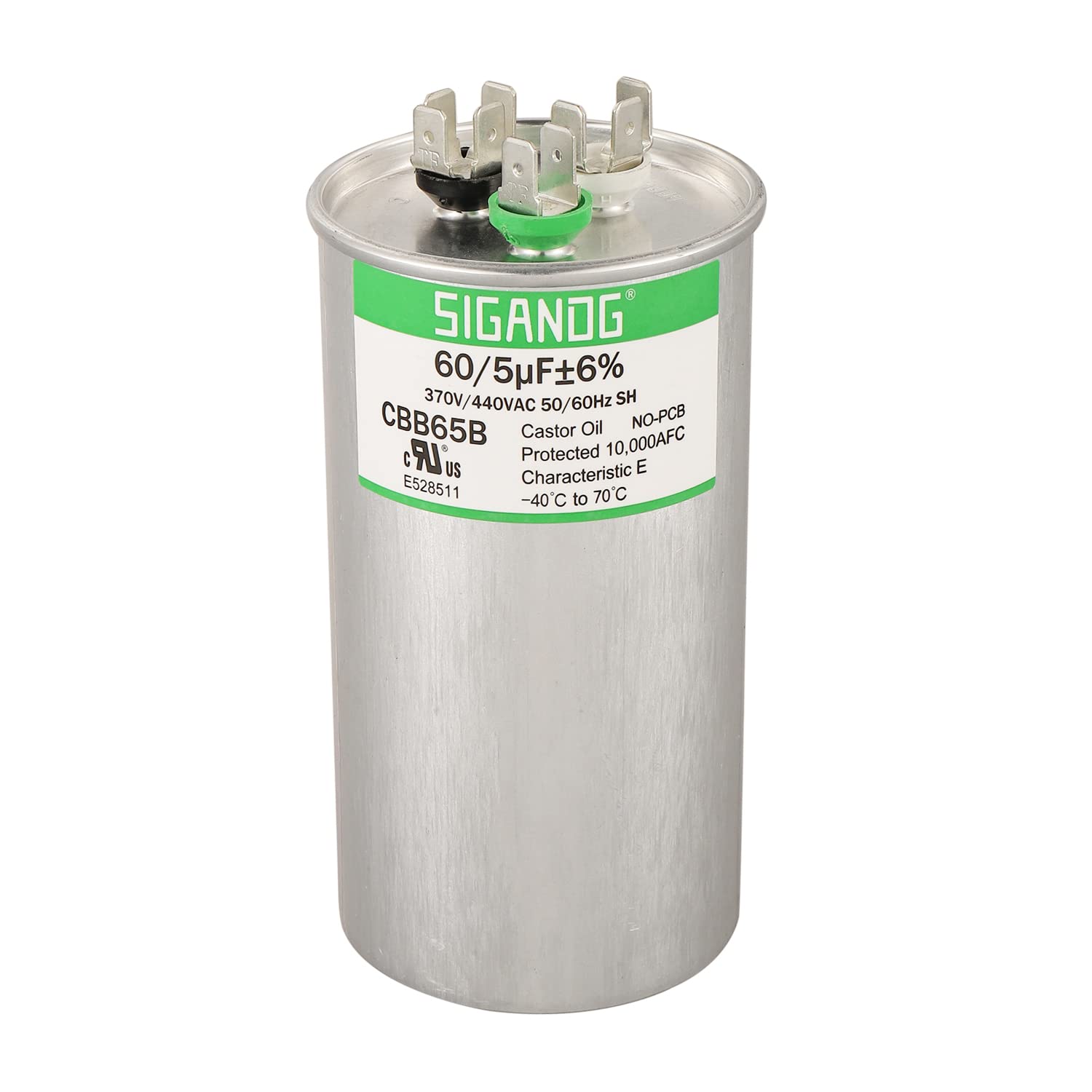 Snapklik.com : 60+5 MFD 60/5 uF 370 Or 440 Volt CBB65B Capacitor For AC ...