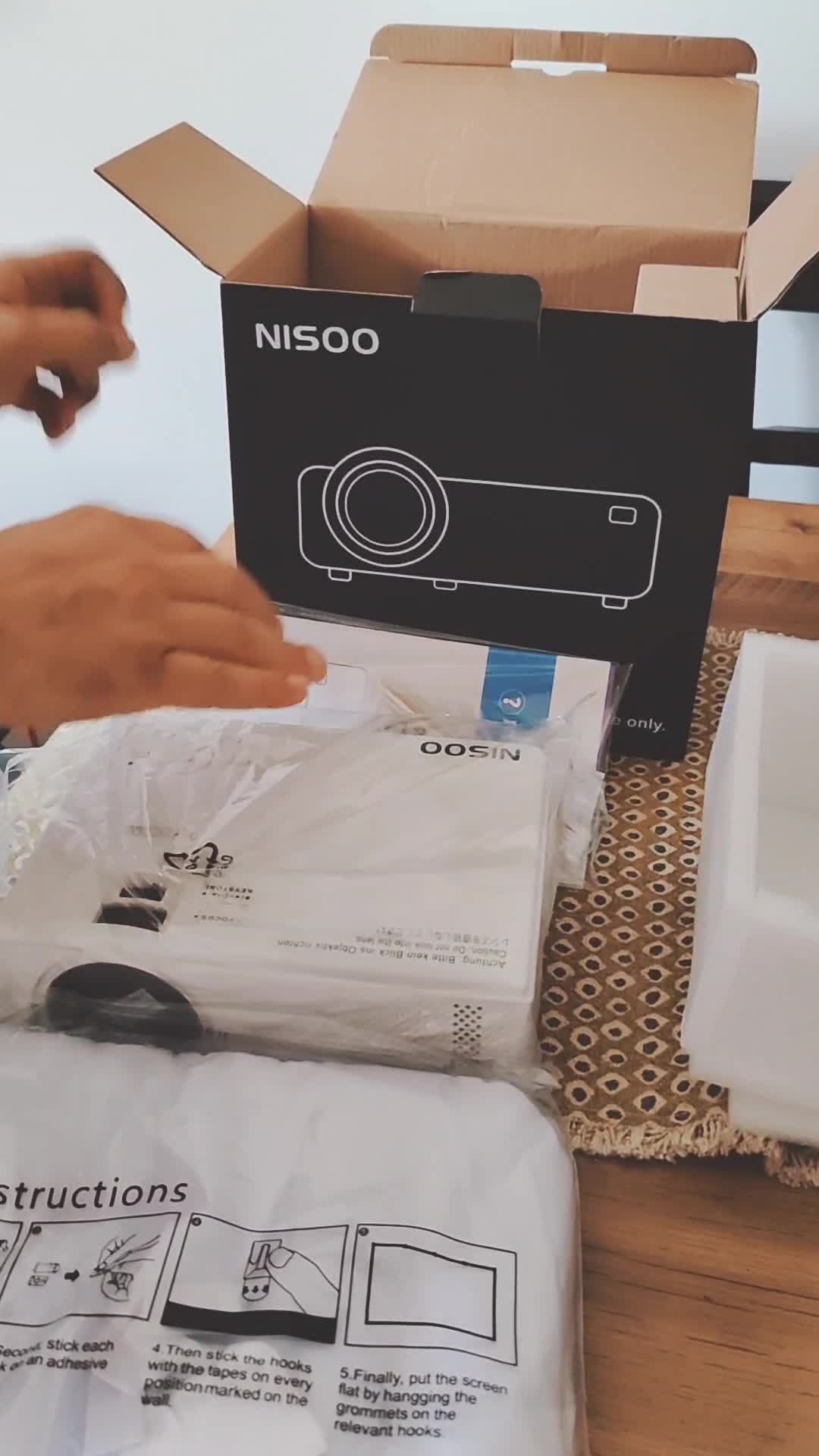Watch Unboxing NISSO 7500L upgraded projector on Amazon Live