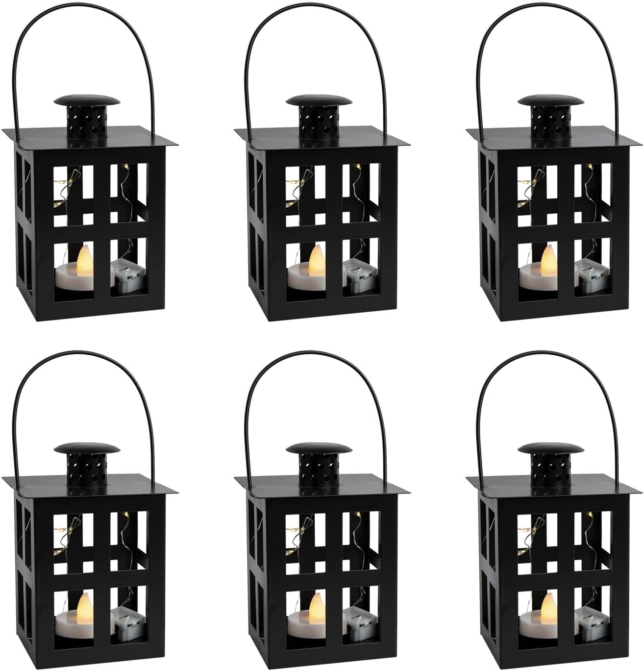 Amazon.com: HPC Decor 6PCS Mini Lanterns Decorative for Wedding ...