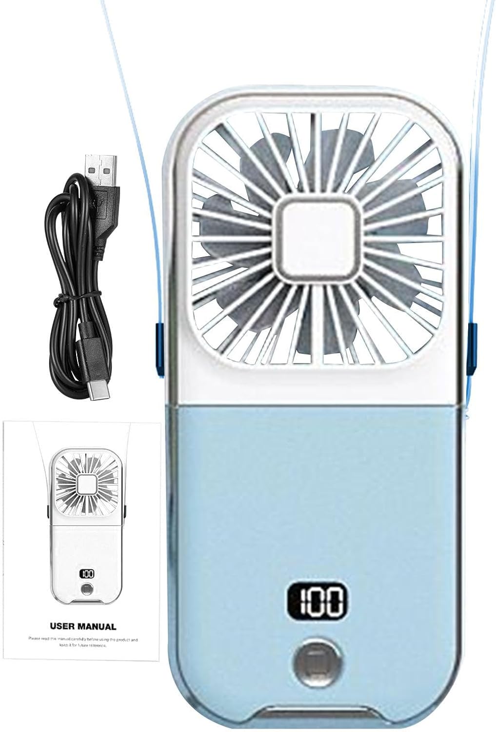 Air Circulator, Rechargeable Mini Pocket Student Fan, Breeze Fan With ...