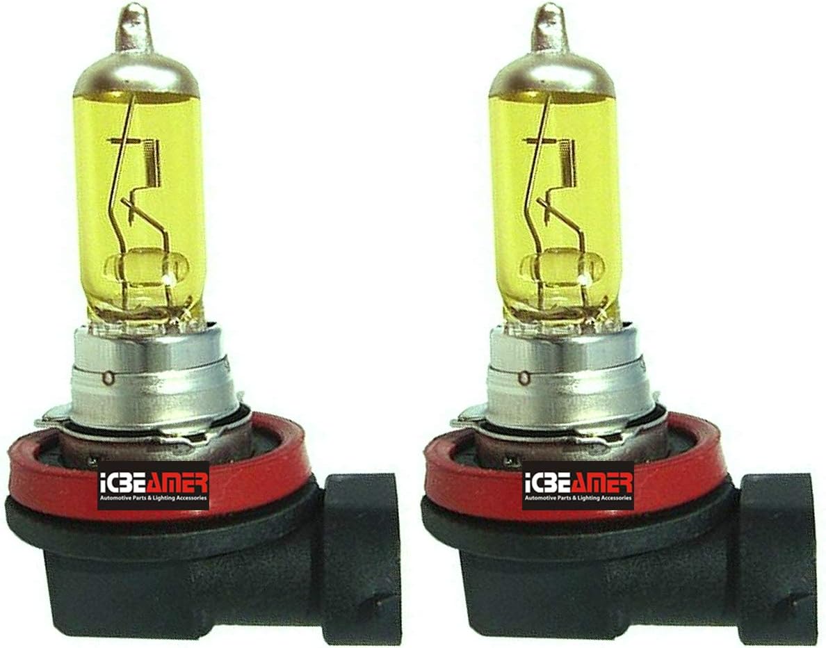 Amazon.com: GP THUNDER H8 3500K Golden Yellow JDM Xenon Light Bulbs for ...