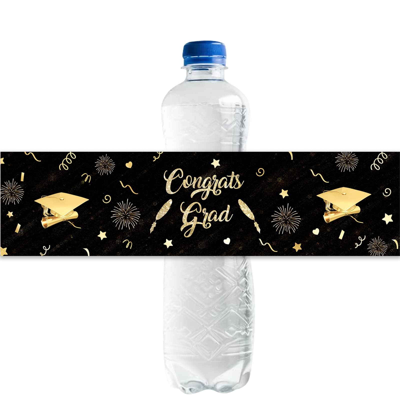 Amazon.com: Congrats Grad Water Bottle Labels, Class of 2025 Water ...