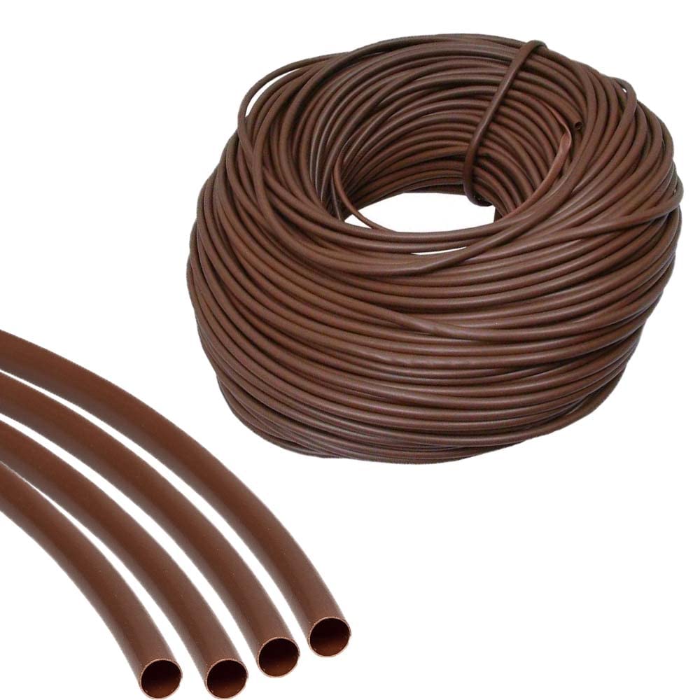 UKCABLE-TIES Flexible PVC Earth Cable Sleeving Brown 5M Electrical ...