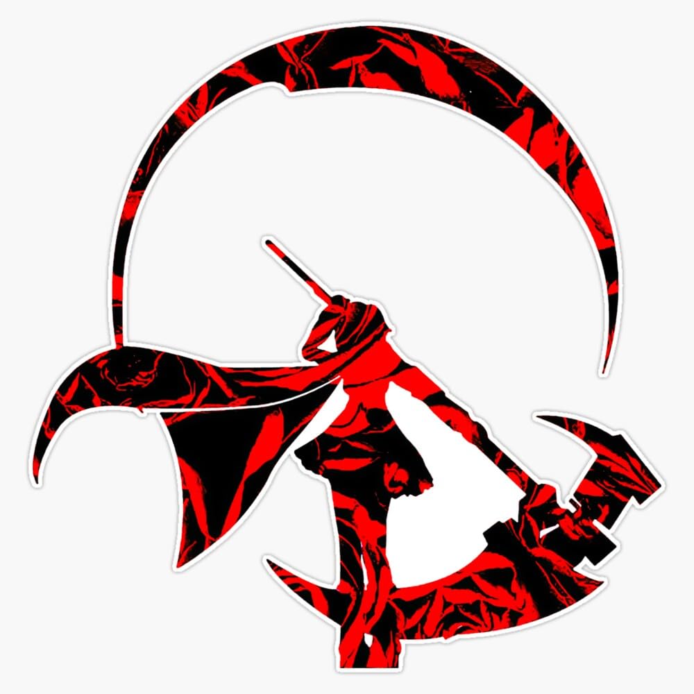 Amazon.com: RWBY Riby Rose Bumper Sticker Vinyl Decal 5" : Sports ...