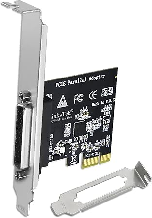 Amazon.com: LinksTek 1-Port PCI Express Parallel Card for Printers ...