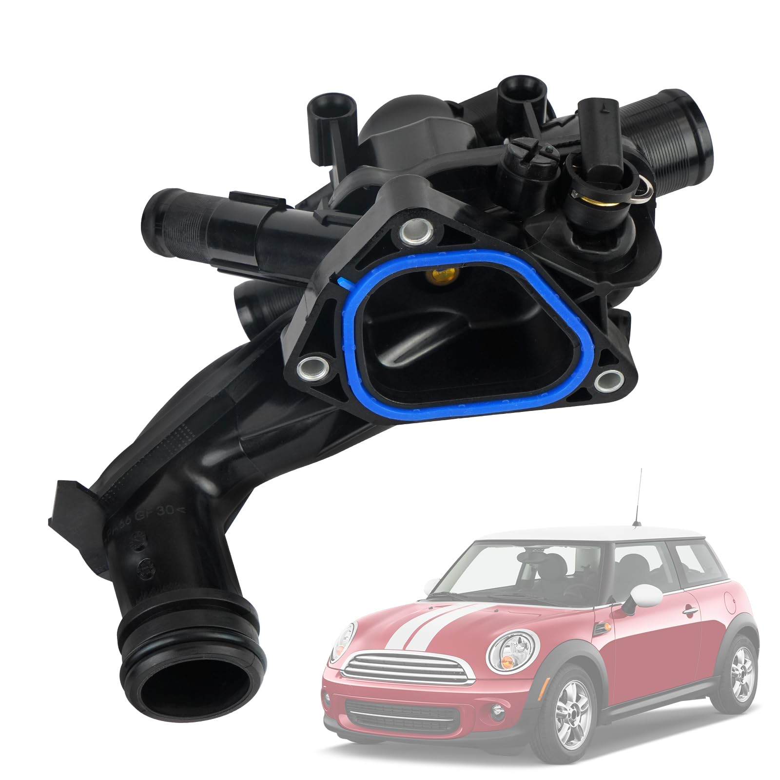 Amazon.com: BHB Engine Coolant Thermostat Housing Assembly Compatible ...