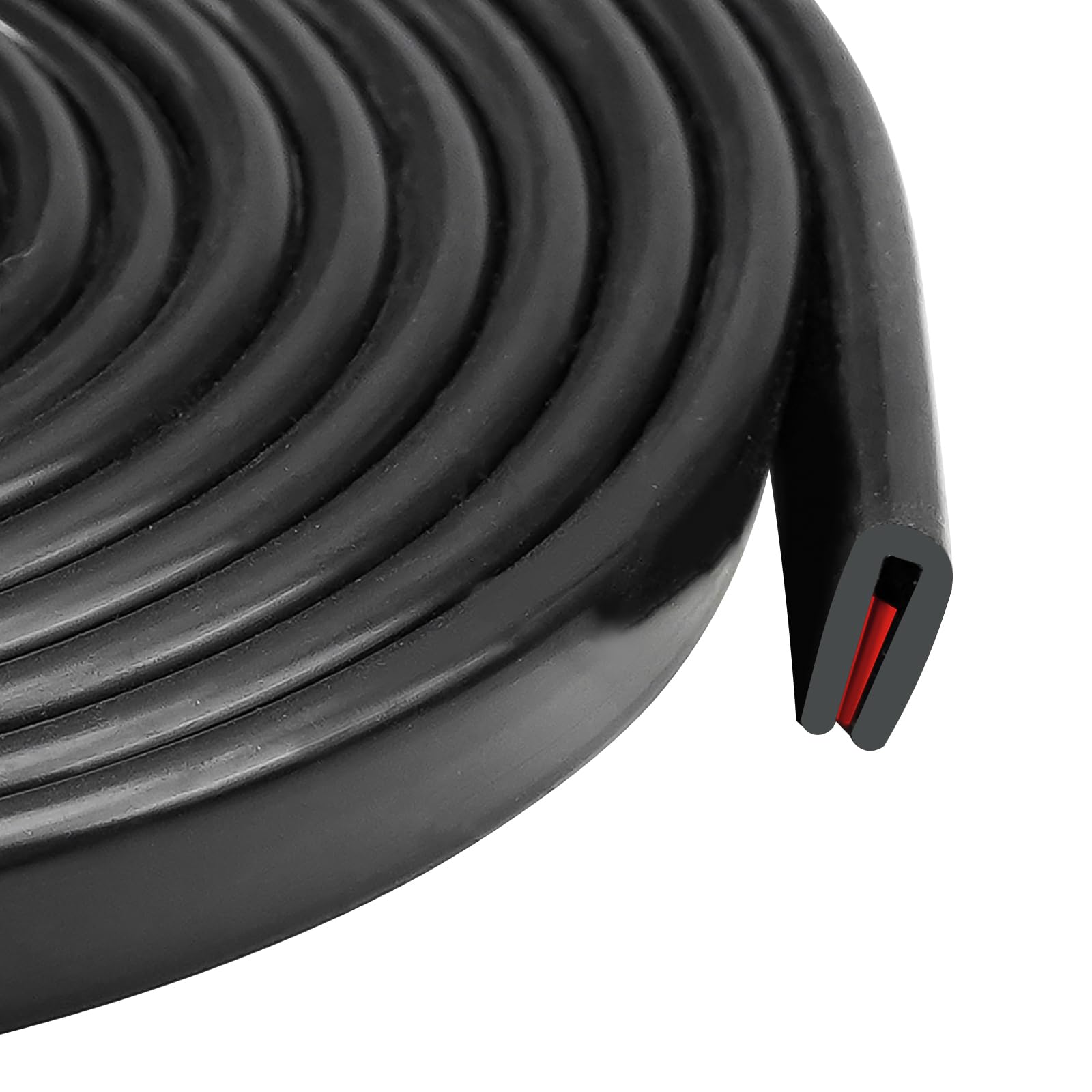 ZOWZOW 10FT Rubber Edge Trim, Black Edge Gasket, Self Adhesive Seal ...
