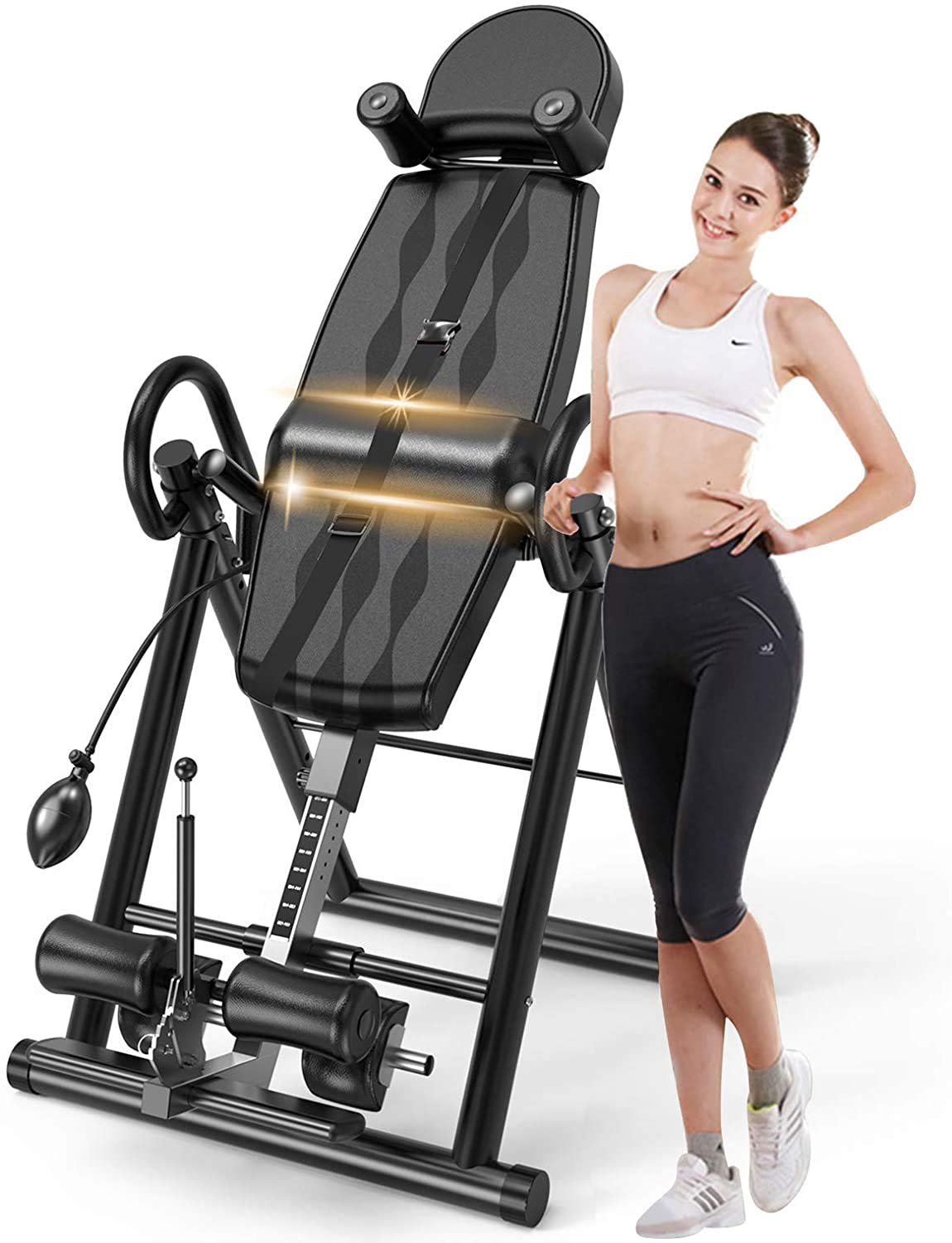Buy Power Tower Dip Station Inversion Table Advanced Gravity Back ...