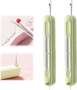 Amazon.com: 2Pcs Plug-in Needle Threader, 2025 New 2 in 1 Upgraded ...