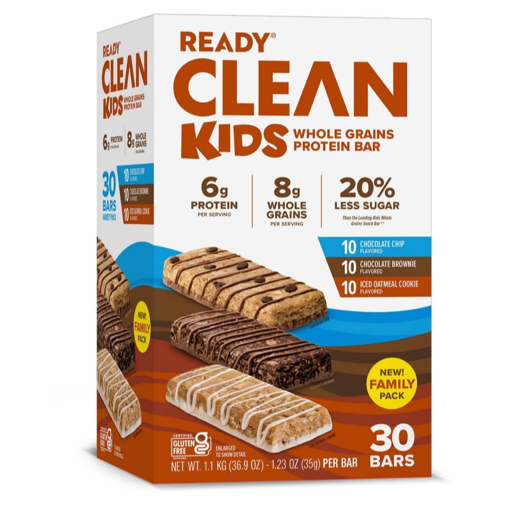 Amazon.com: Ready Clean Kids Bar Variety Pack | Iced Oatmeal Cookie ...