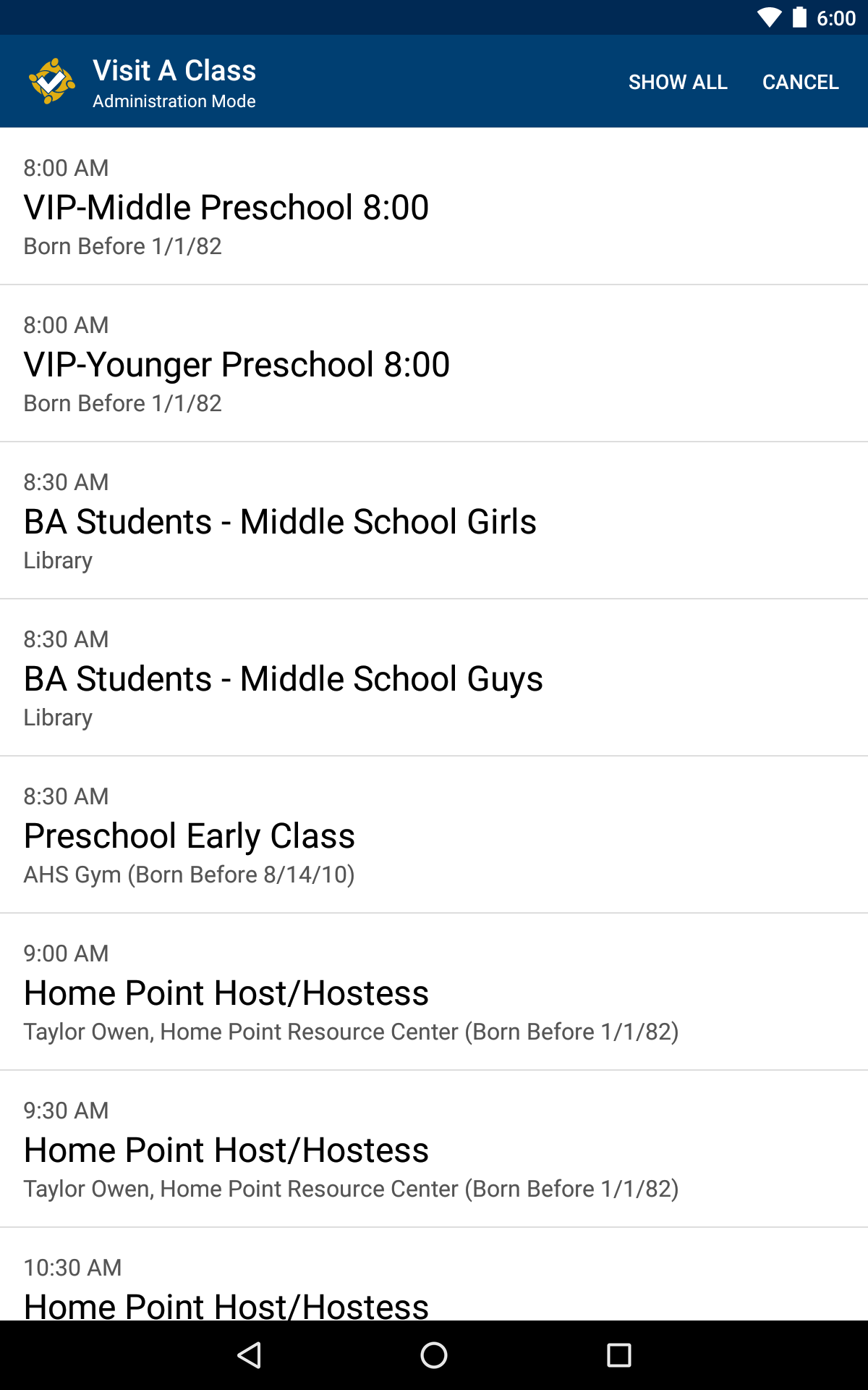TouchPoint Check-In - App on Amazon Appstore