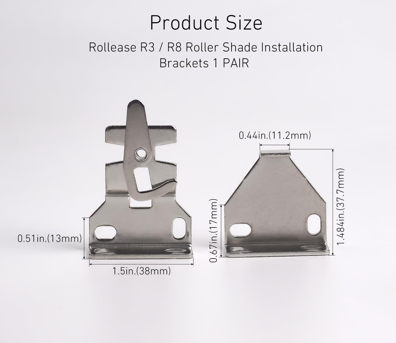 Snapklik.com : Roller Blinds Replacement Parts Kit For 1.5"(38mm) Tube ...