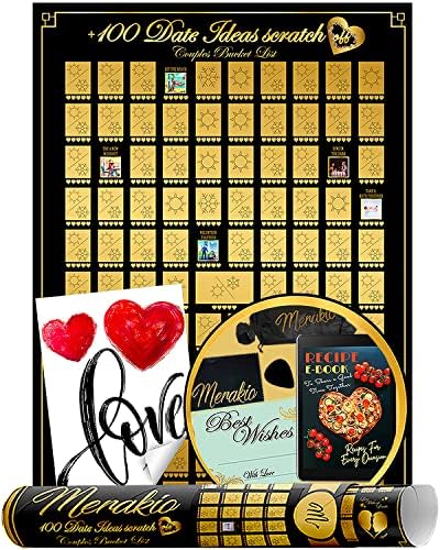 Amazon.com: TBD 100 Dates Scratch Off Poster - Date Night Bucketlist ...