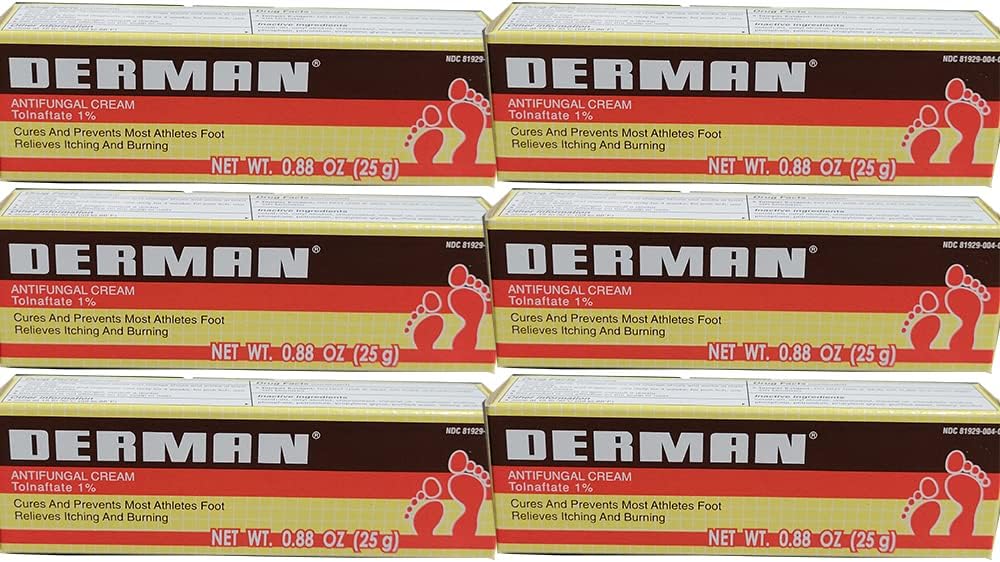 Amazon.com: 6pk - Derman - Antifungal Cream - .88oz : Health & Household