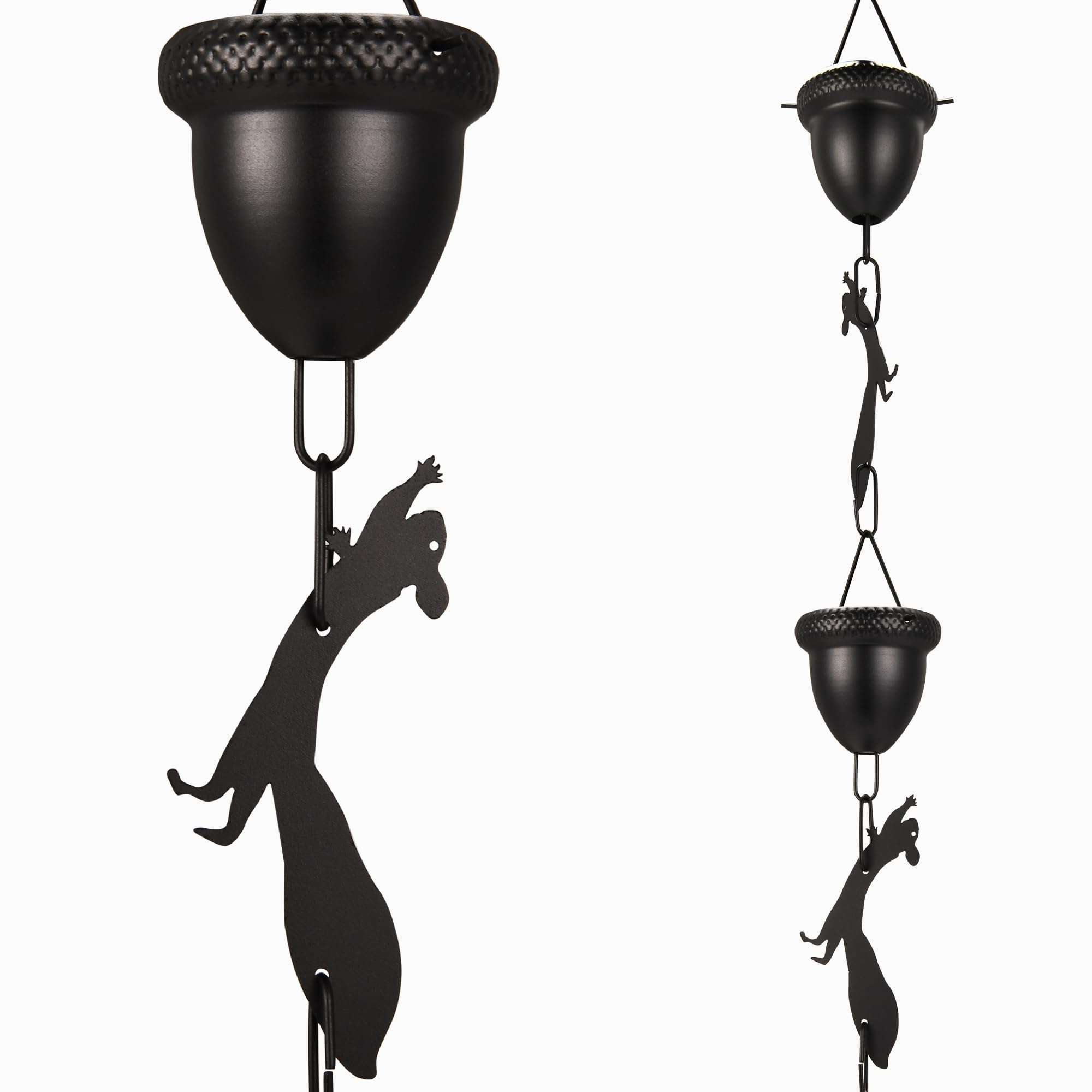 Amazon.com : Generic Squirrel Acorn Rain Chain Replacement Downspout ...