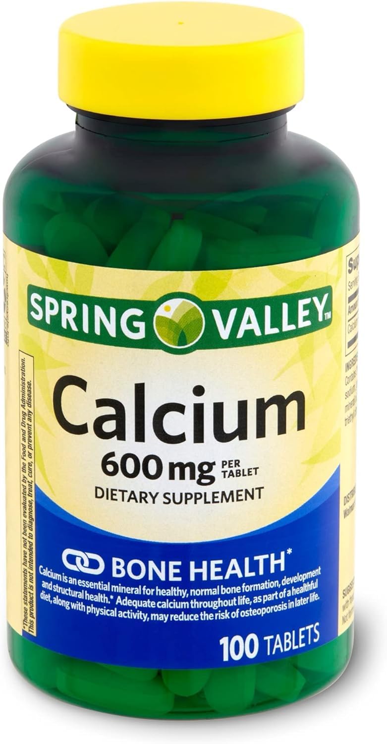 Amazon.com: Spring Valley Calcium 600 mg, Tablets Dietary Supplement ...