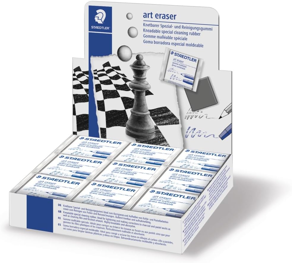 Amazon.com : Staedtler kneadable Eraser, Artist Quality Putty Rubber ...