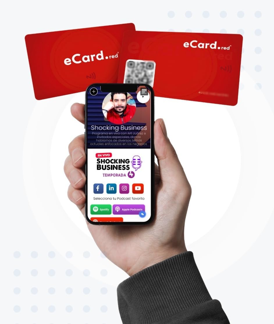 Tarjeta plástica inteligente eCard con tecnología NFC y QR - Cambia tus ...