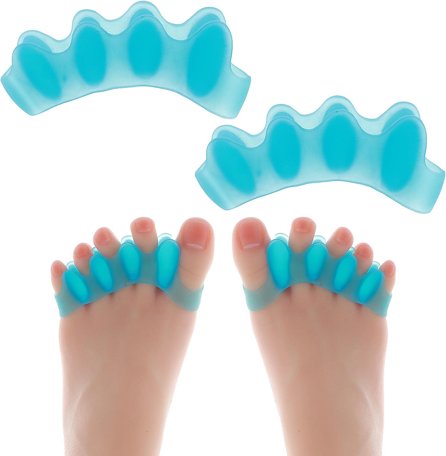 Amazon.com : WLLHYF Gel Toe Separator Toe Spacers Soft Gel Pedicure Kit ...