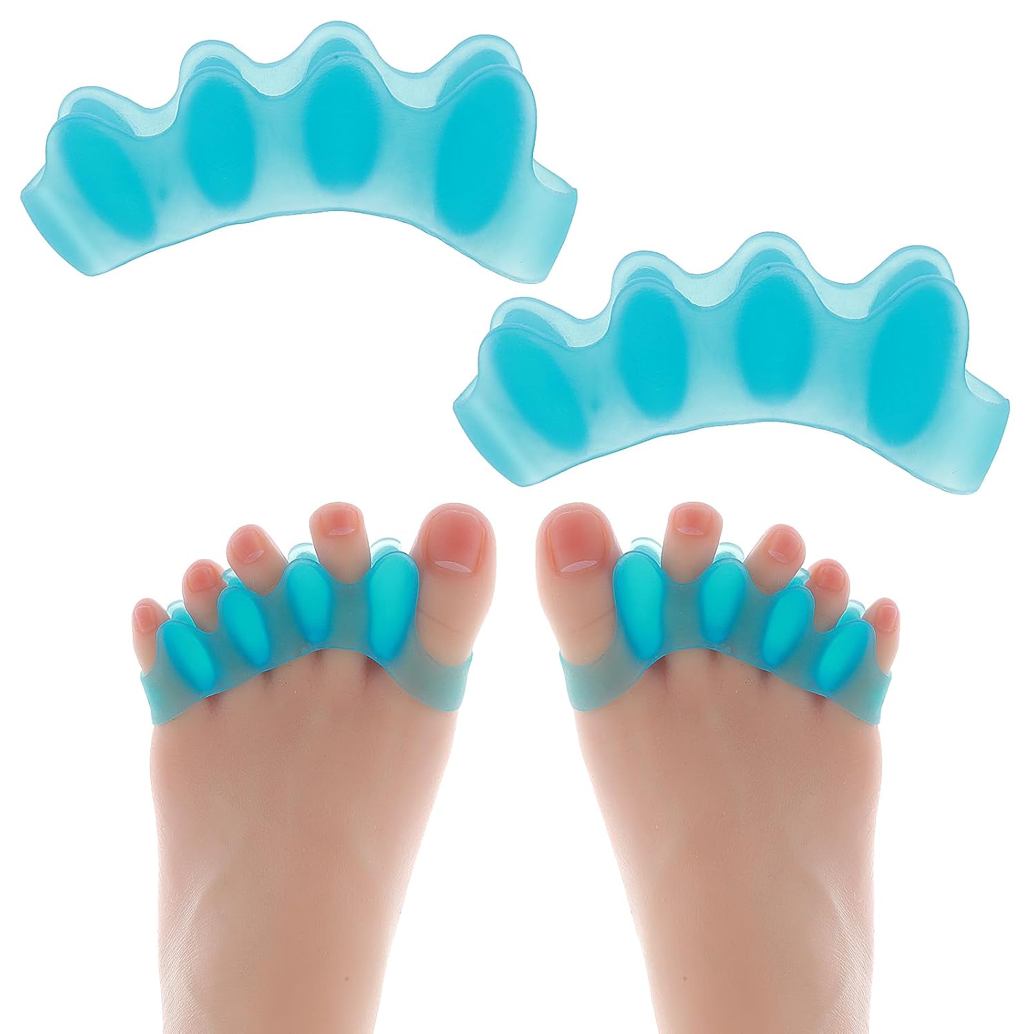Amazon.com : WLLHYF Gel Toe Separator Toe Spacers Soft Gel Pedicure Kit ...