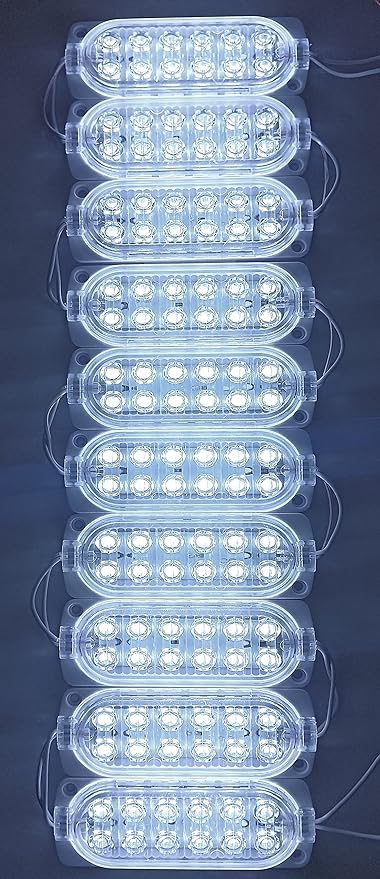 DC 24 Volt 3 Watt (12 LED) Waterproof LED Module Light Lamp Bulb ...