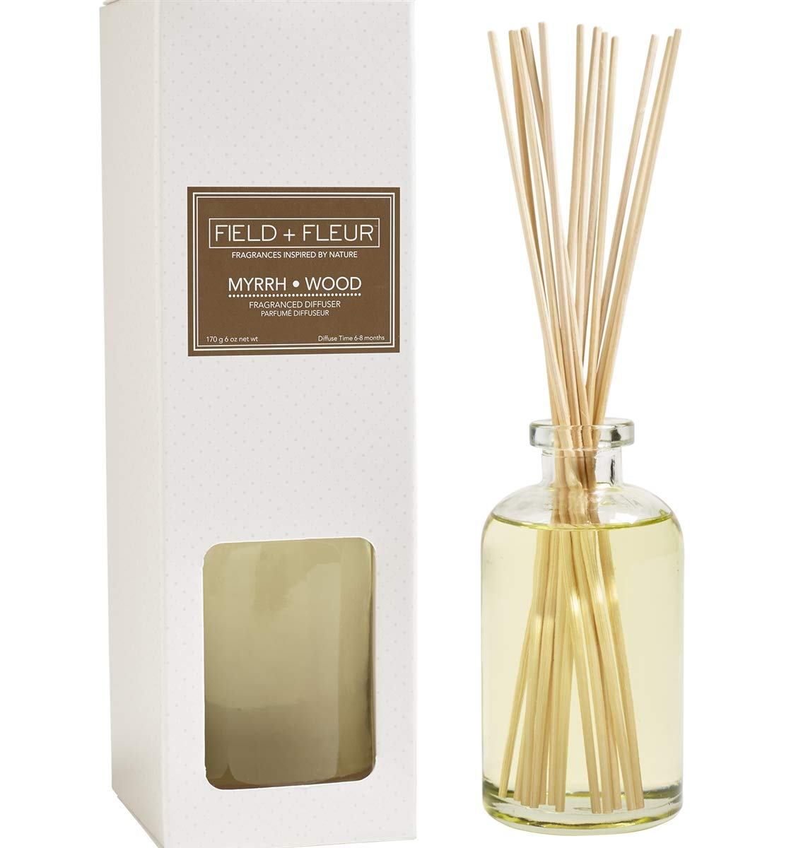 Amazon.com: Field + Fleur by Hillhouse Naturals Reed Diffuser - Scented ...