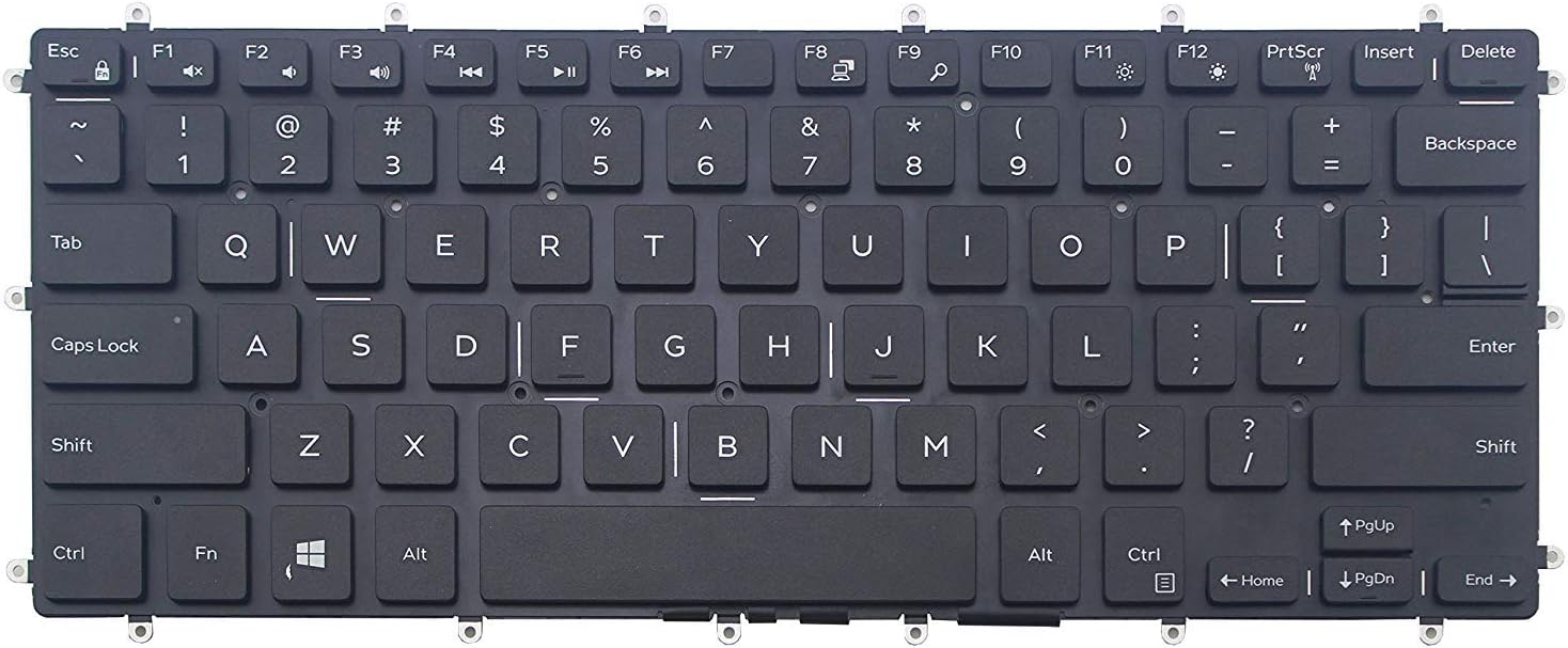 Amazon.com: New US Black Keyboard Fit DELL Inspiron 13 7368 7378 2-in-1 ...