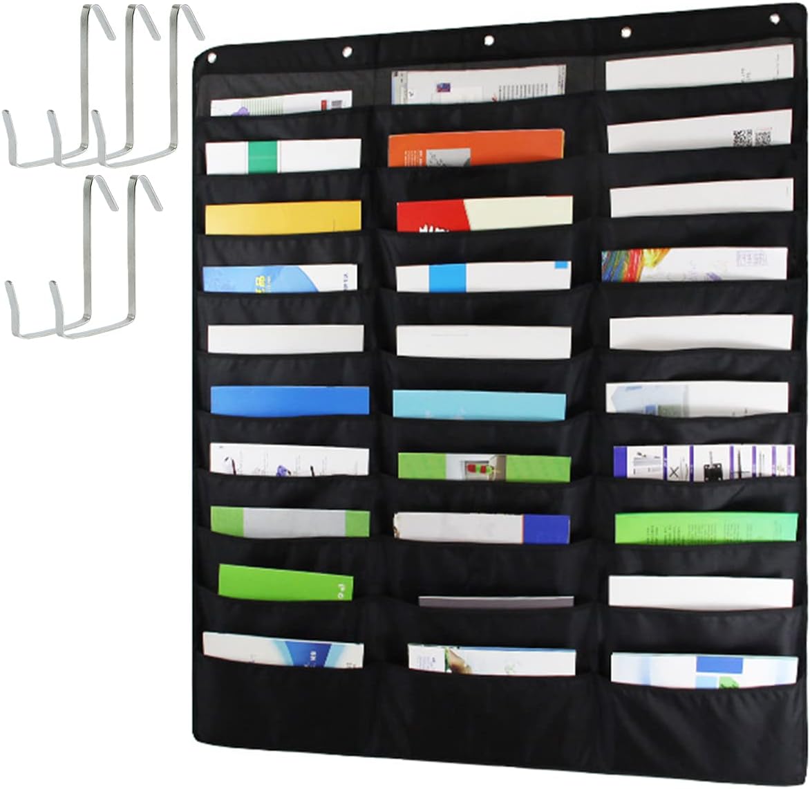 Amazon.com: Storage Pocket Chart Large Capacity Document Organizer with ...