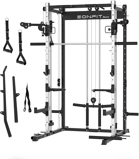 EONFITOmni Power Rack with Smith Machine Home Gym, Power Cage with ...
