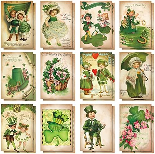 Amazon.com : Yinder 24 Set St Patrick's Day Cards with Envelopes ...