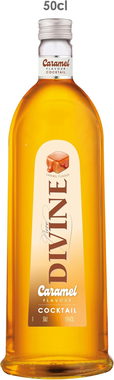 Pure Divine - Tasty Caramel, Flavoured Vodka Cocktail - 15 per cent vol ...
