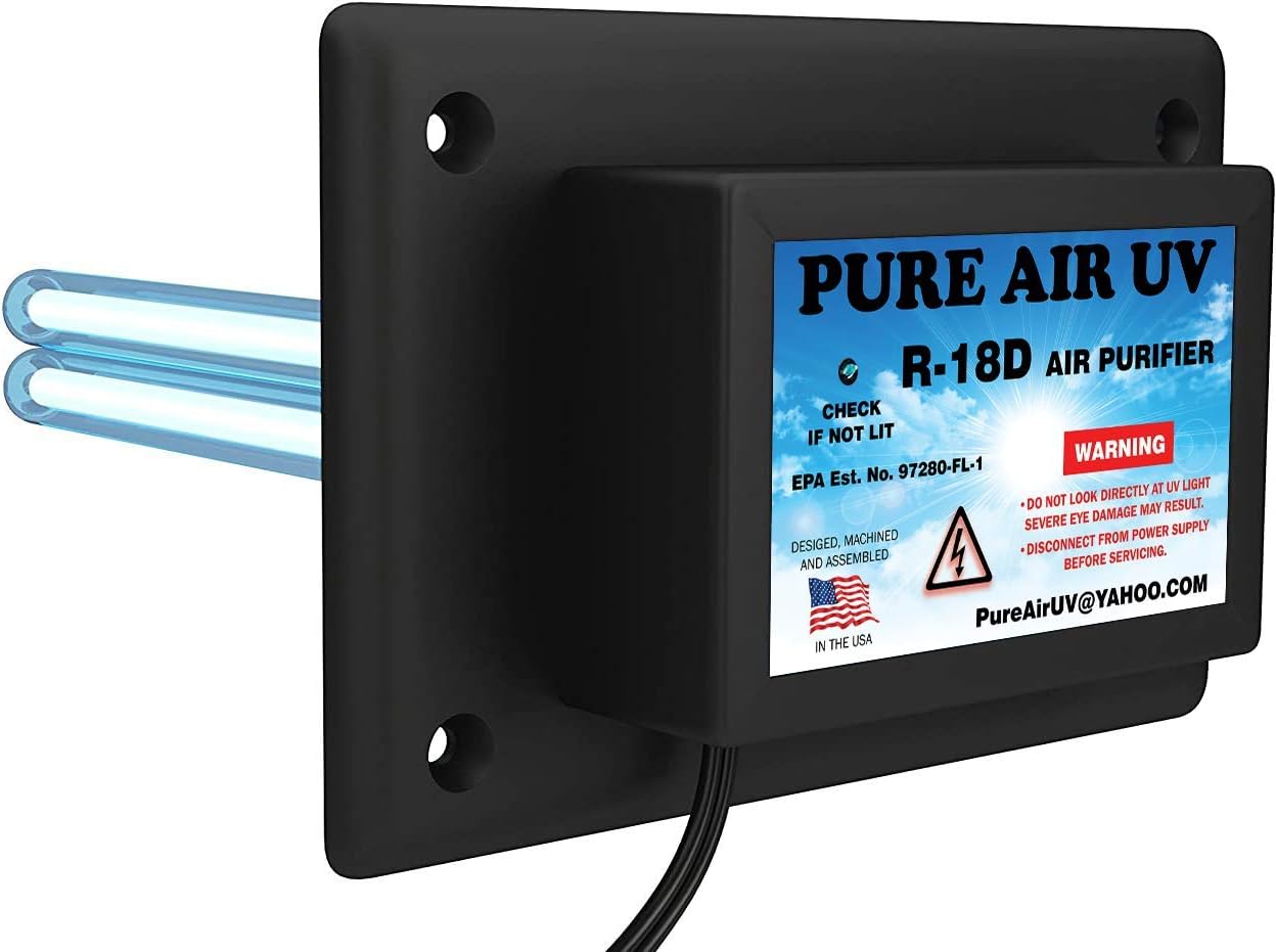 Amazon.com: R600 24v HVAC Air Purifier UV Light Coil Cleaner Germicidal ...