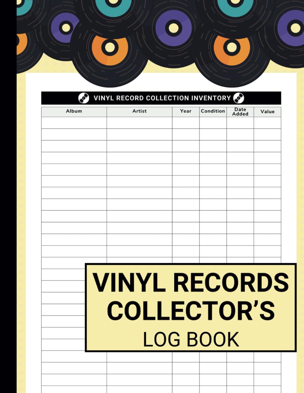 Vinyl Record Collection Inventory: Inventory Log Book for Collectors of ...