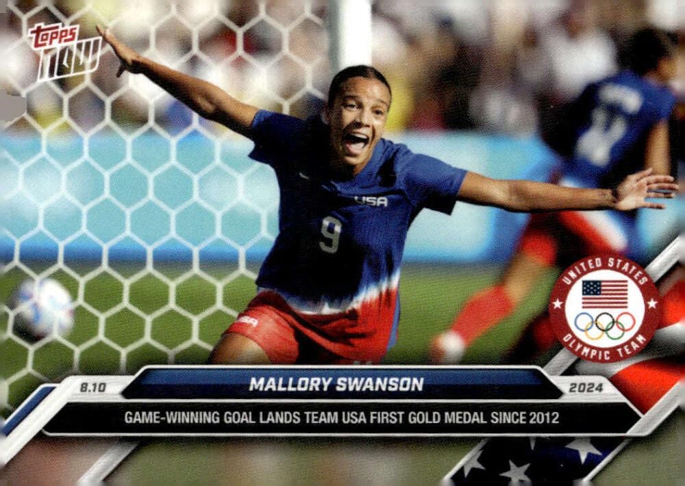 Amazon.com: MALLORY SWANSON 2024 NOW #25 Olympics Team USA Gold Medal ...